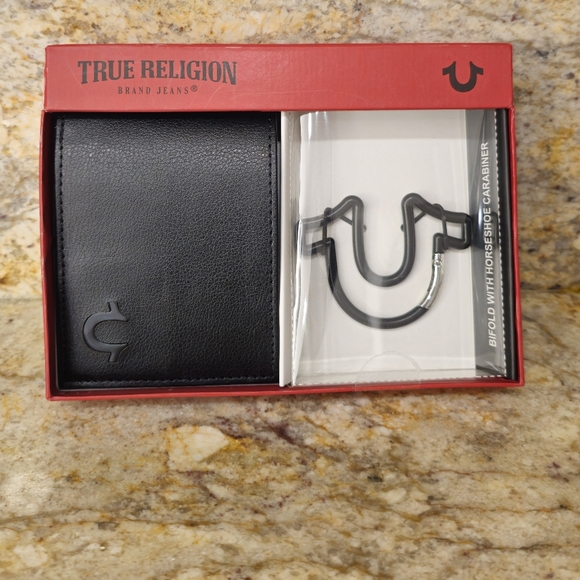 True Religion | Accessories | True Religion Black Leather Wallet And ...